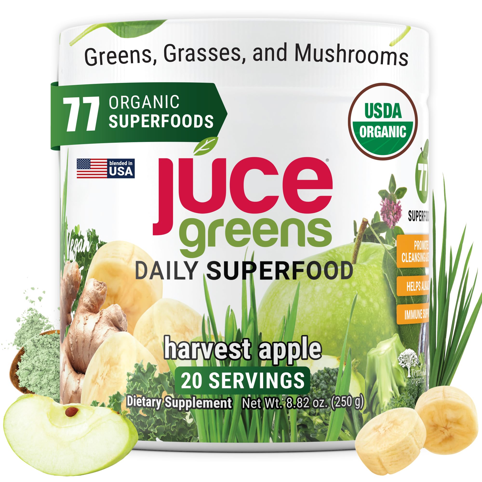 Juce Greens organic superfood powder