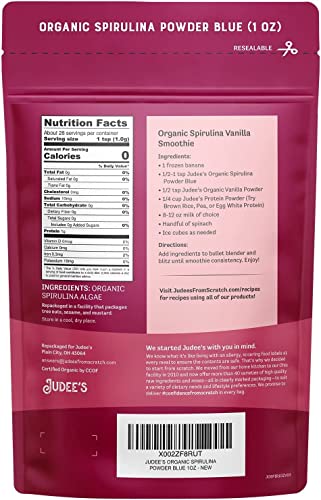 Judee's spirulina for oatmeal bowls
