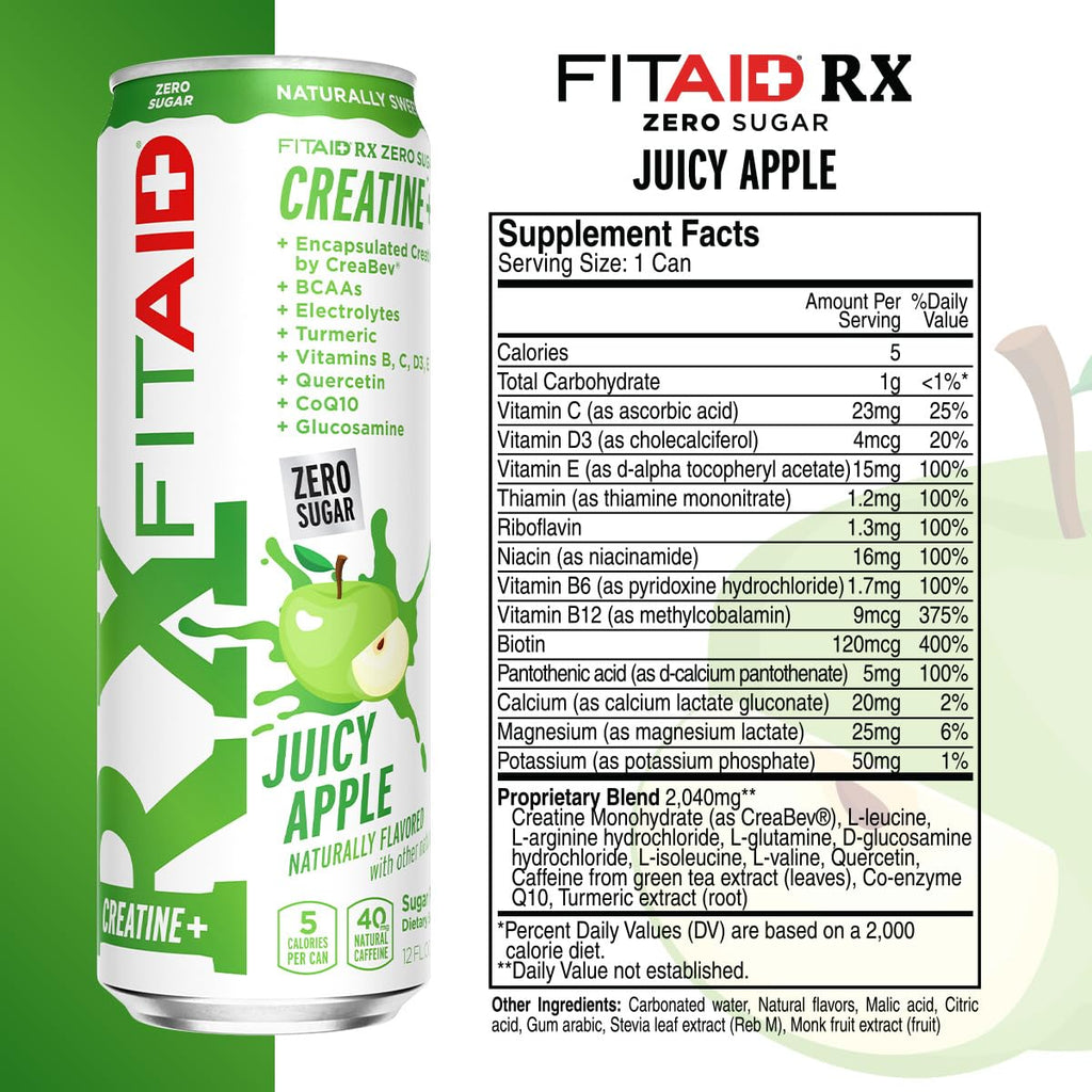juicy apple flavour recovery beverage
