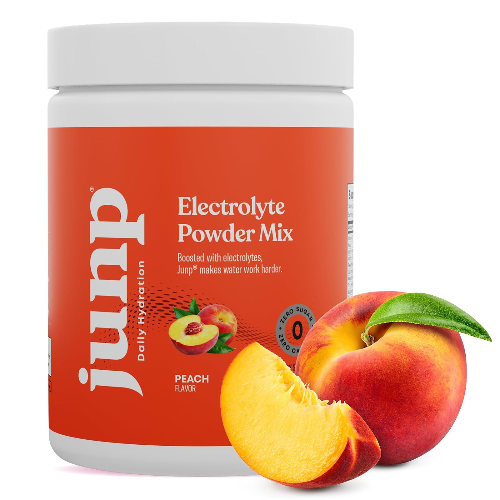 Juicy peach electrolyte drink mix