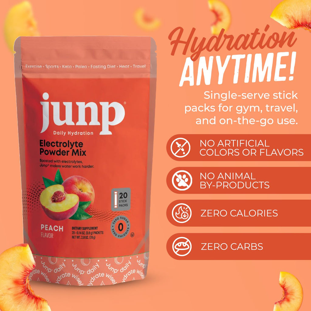 juicy peach electrolyte drink mix