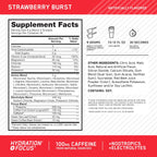 Juicy strawberry BCAA energy boost