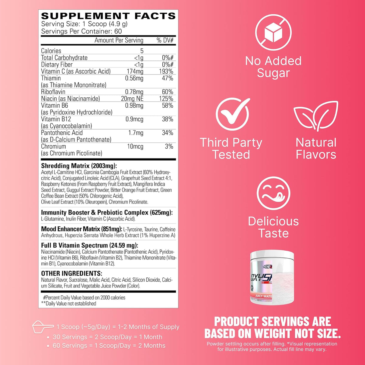 Juicy Watermelon pre-workout flavour