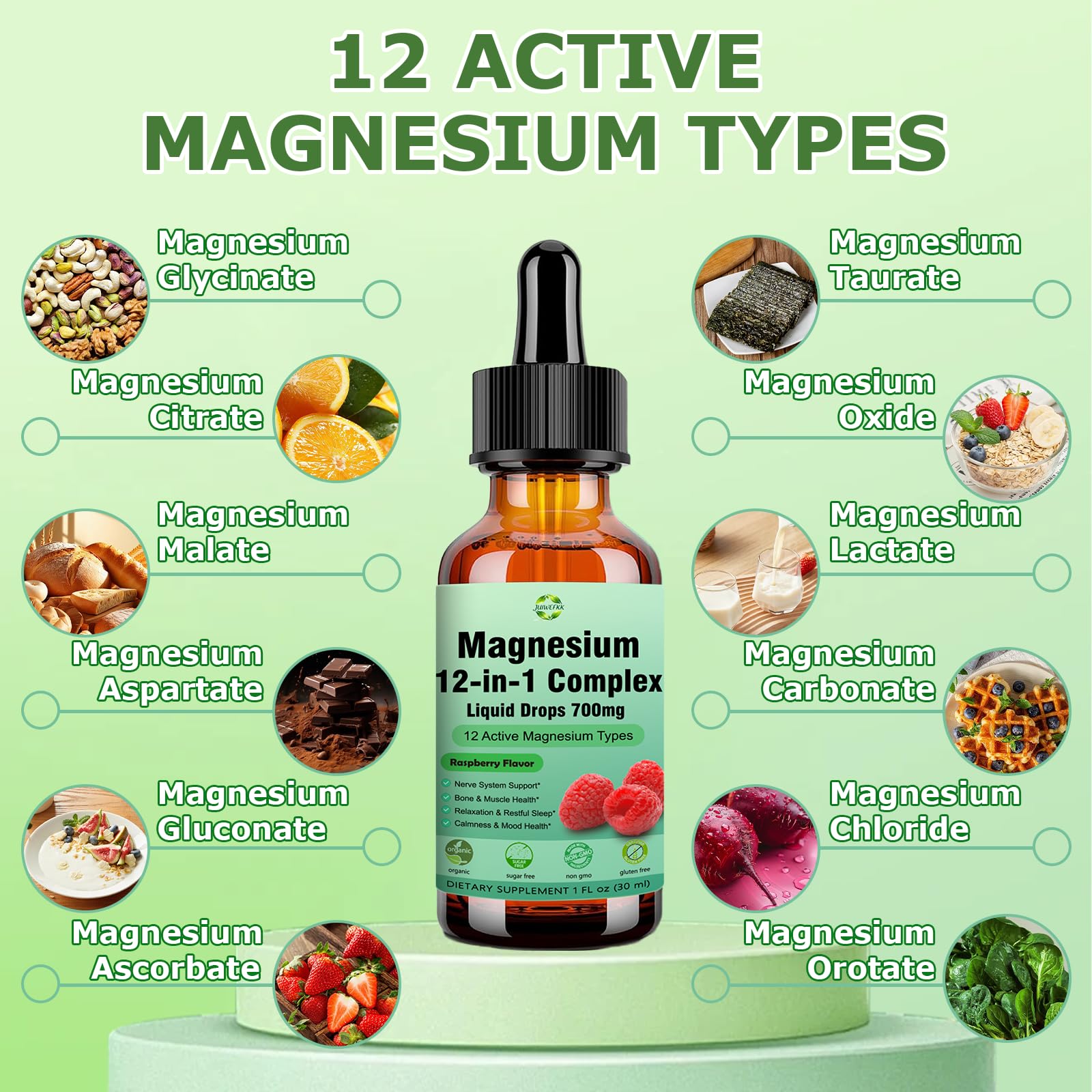 JUIWEFKK magnesium complex for muscle support