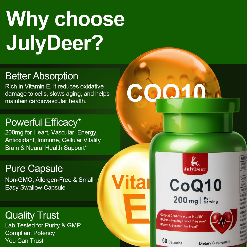 JulyDeer CoQ10 for active lifestyle