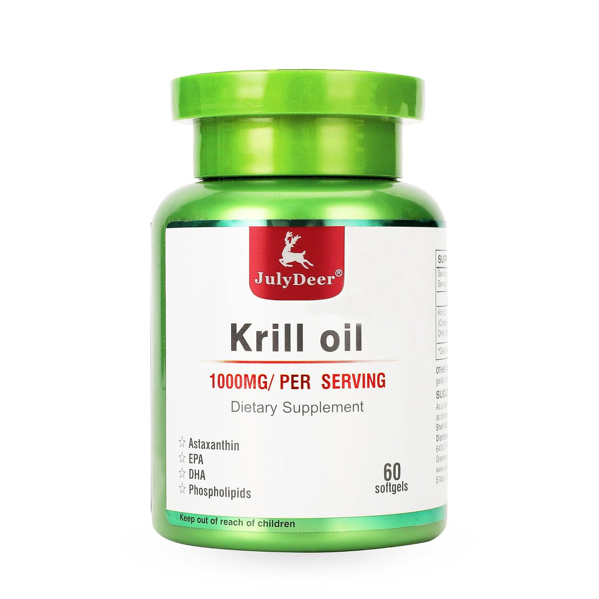 JulyDeer krill oil softgels