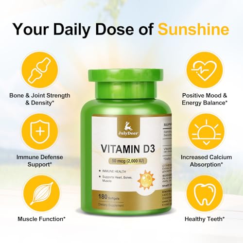 JulyDeer vitamin D3 for energy