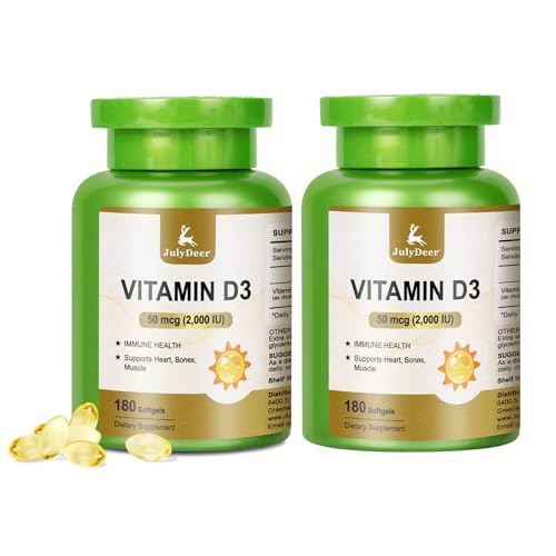 JulyDeer vitamin D3 softgels