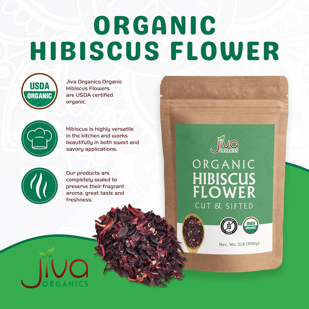 jumbo bag of dried hibiscus