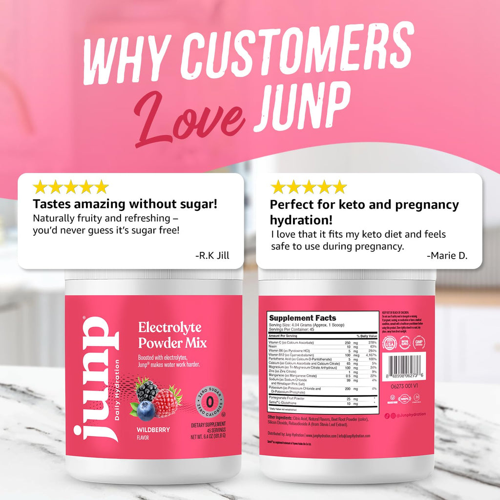JUNP electrolytes for post-workout replenishment