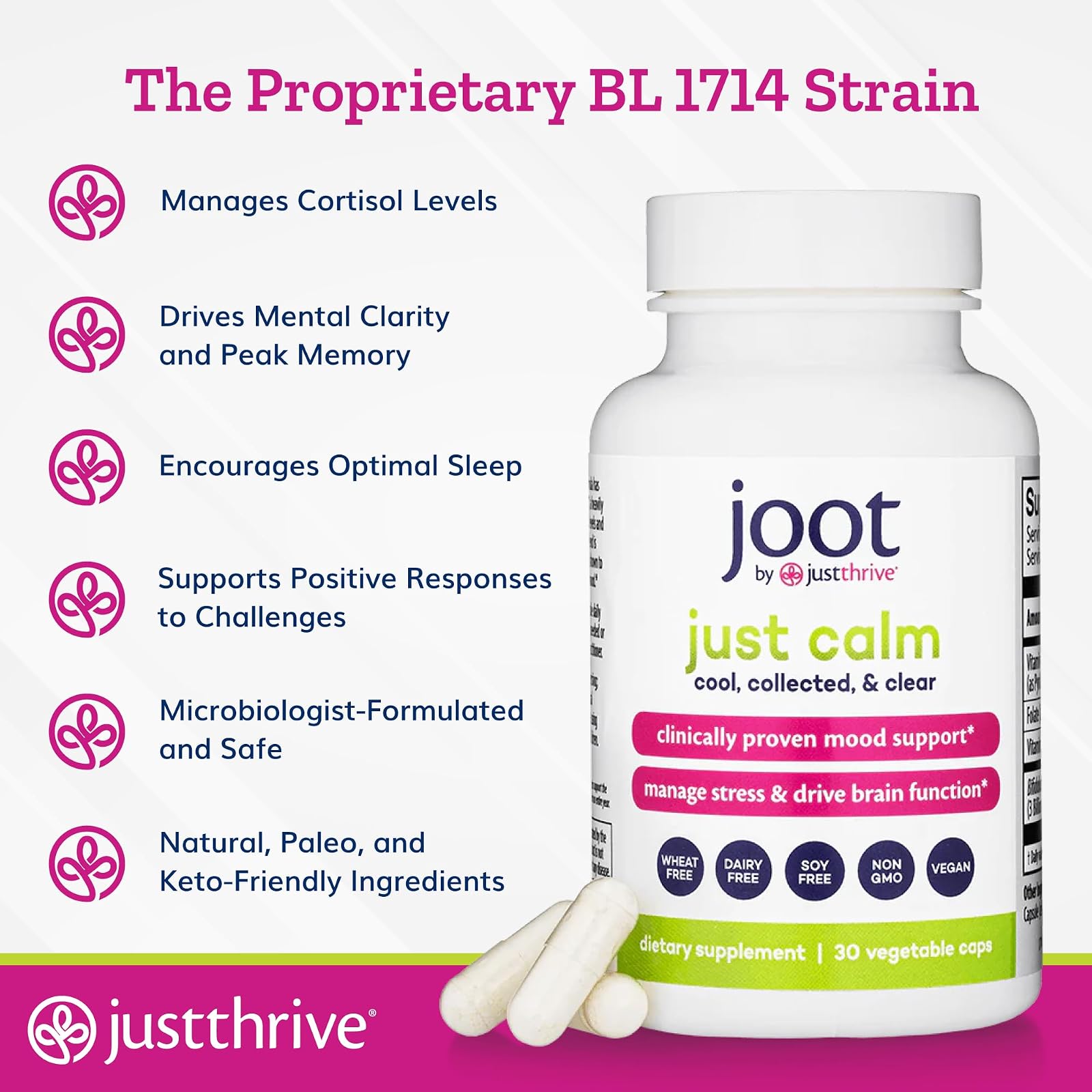 Just Calm capsules for better mood