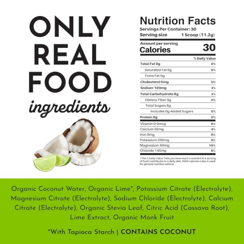 Just Ingredients electrolyte powder servings