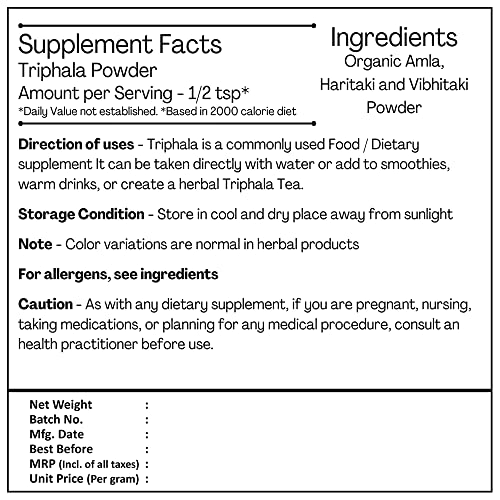Just Jaivik herbal triphala for balance