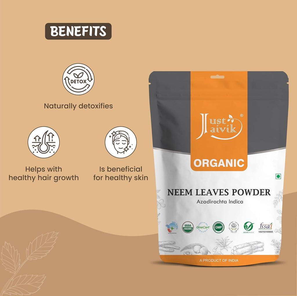 Just Jaivik neem powder for hair care