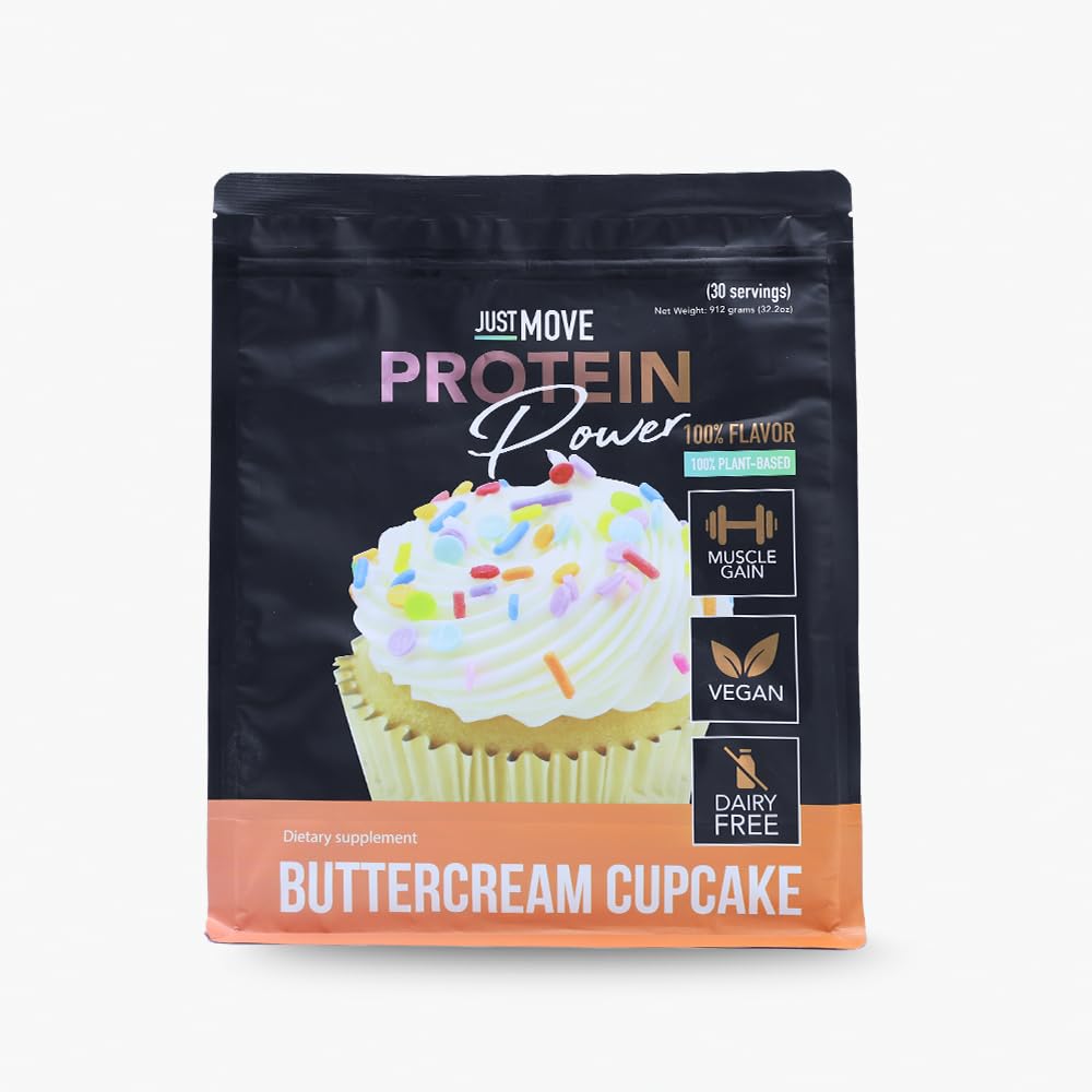 Just MOVE protein buttercream cupcake