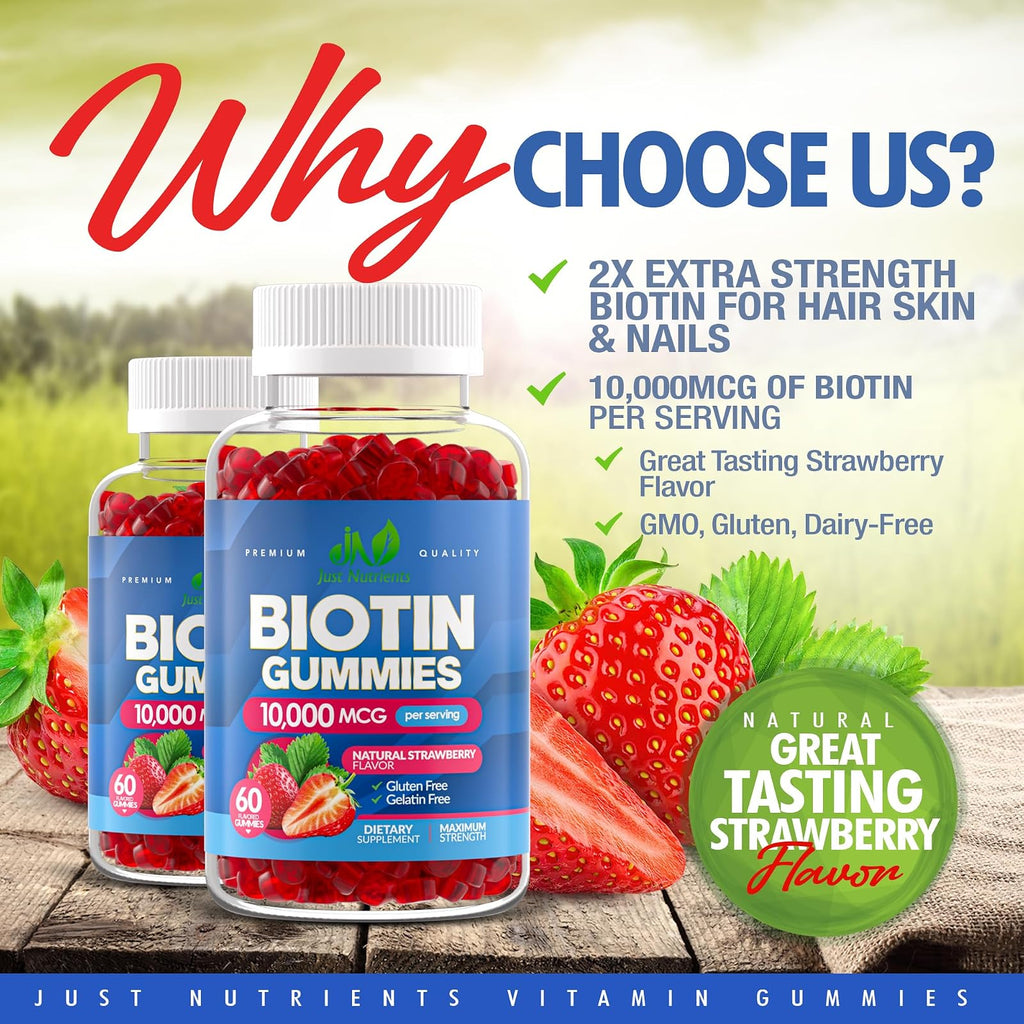Just Nutrients biotin supplement benefits
