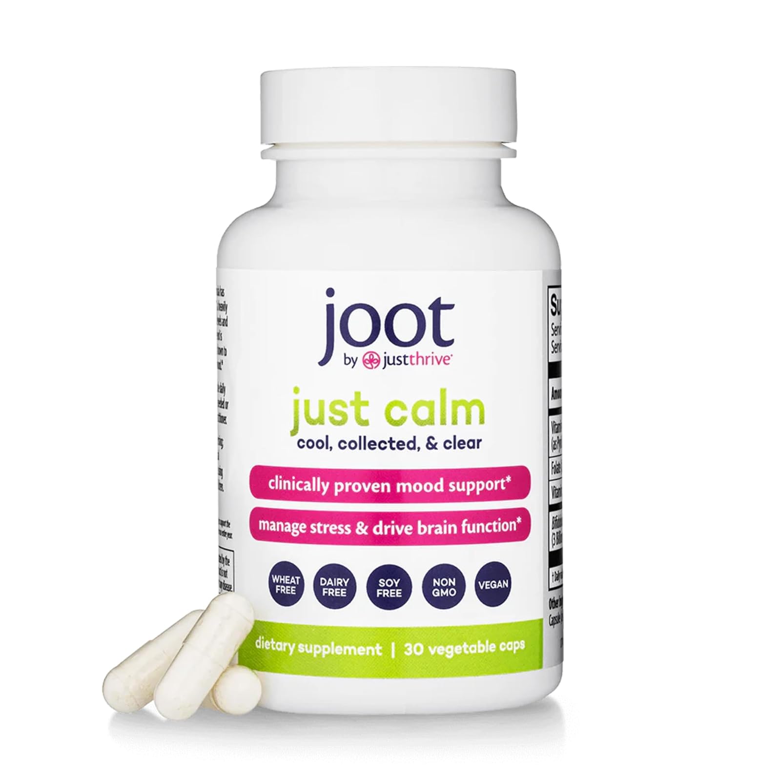 Just Thrive multivitamins for stress relief