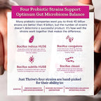 Just Thrive probiotic capsules for gut balance