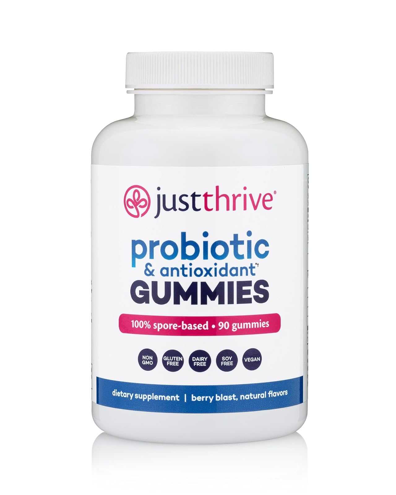 Just Thrive probiotic gummies for gut health