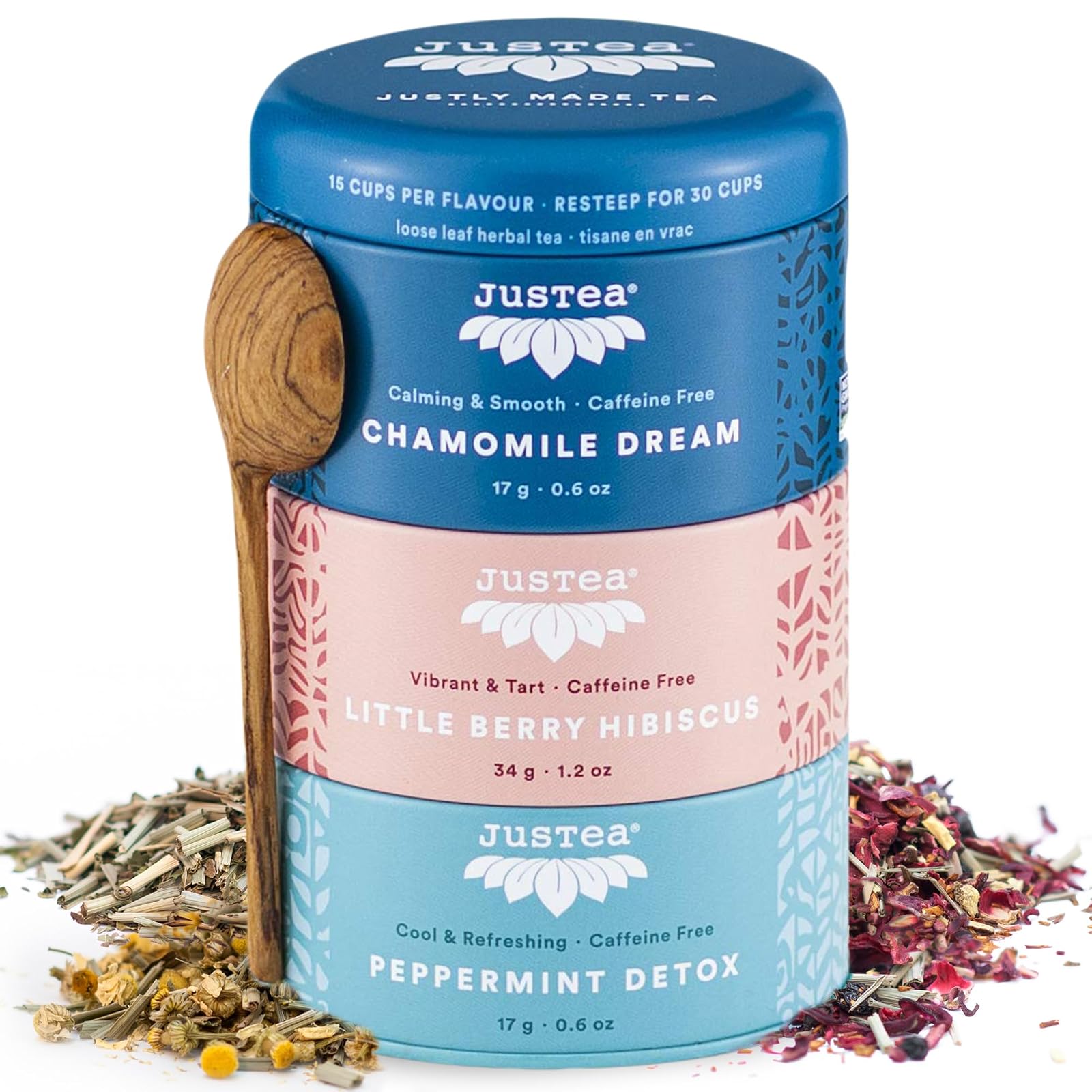 JusTea herbal tea variety pack