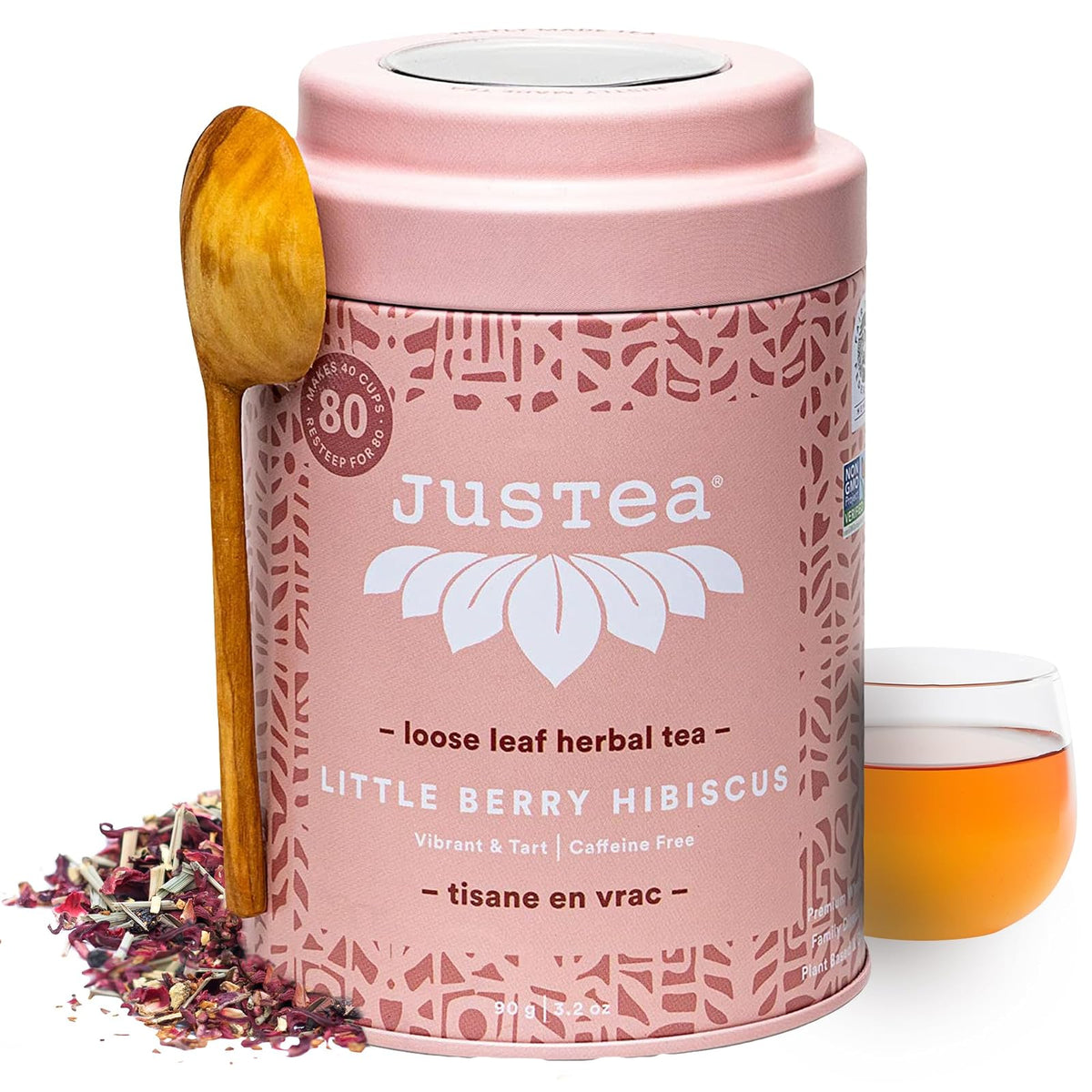 JusTea Little Berry Hibiscus herbal tea