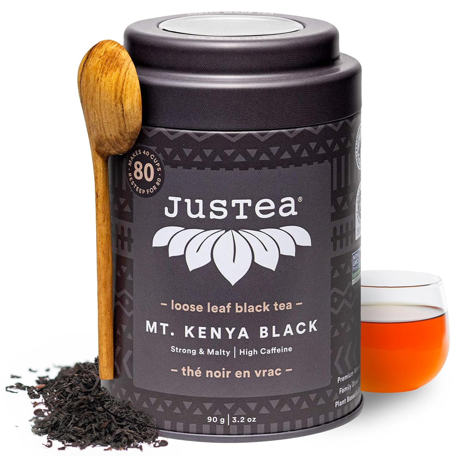 JusTea MT. KENYA BLACK loose leaf tea