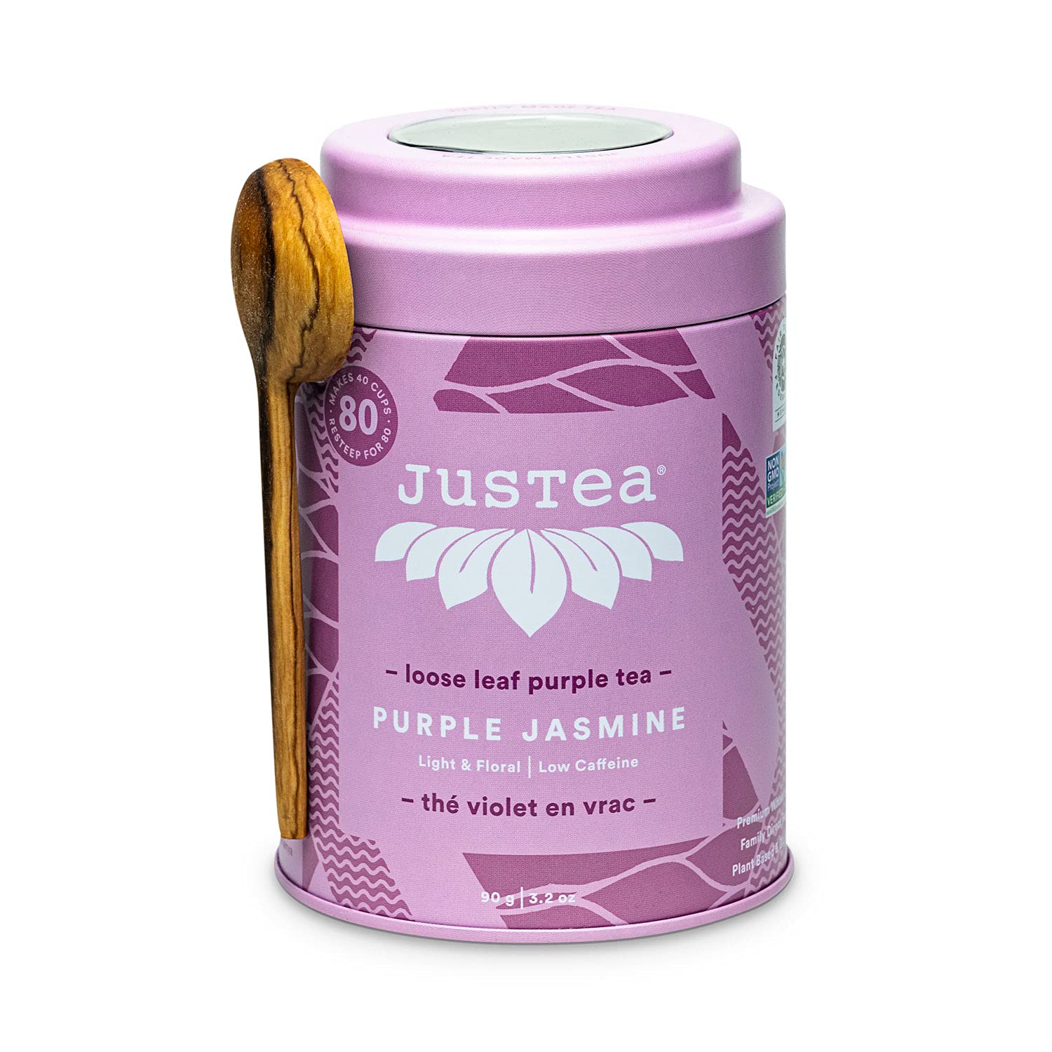 JusTea Purple Jasmine herbal tea