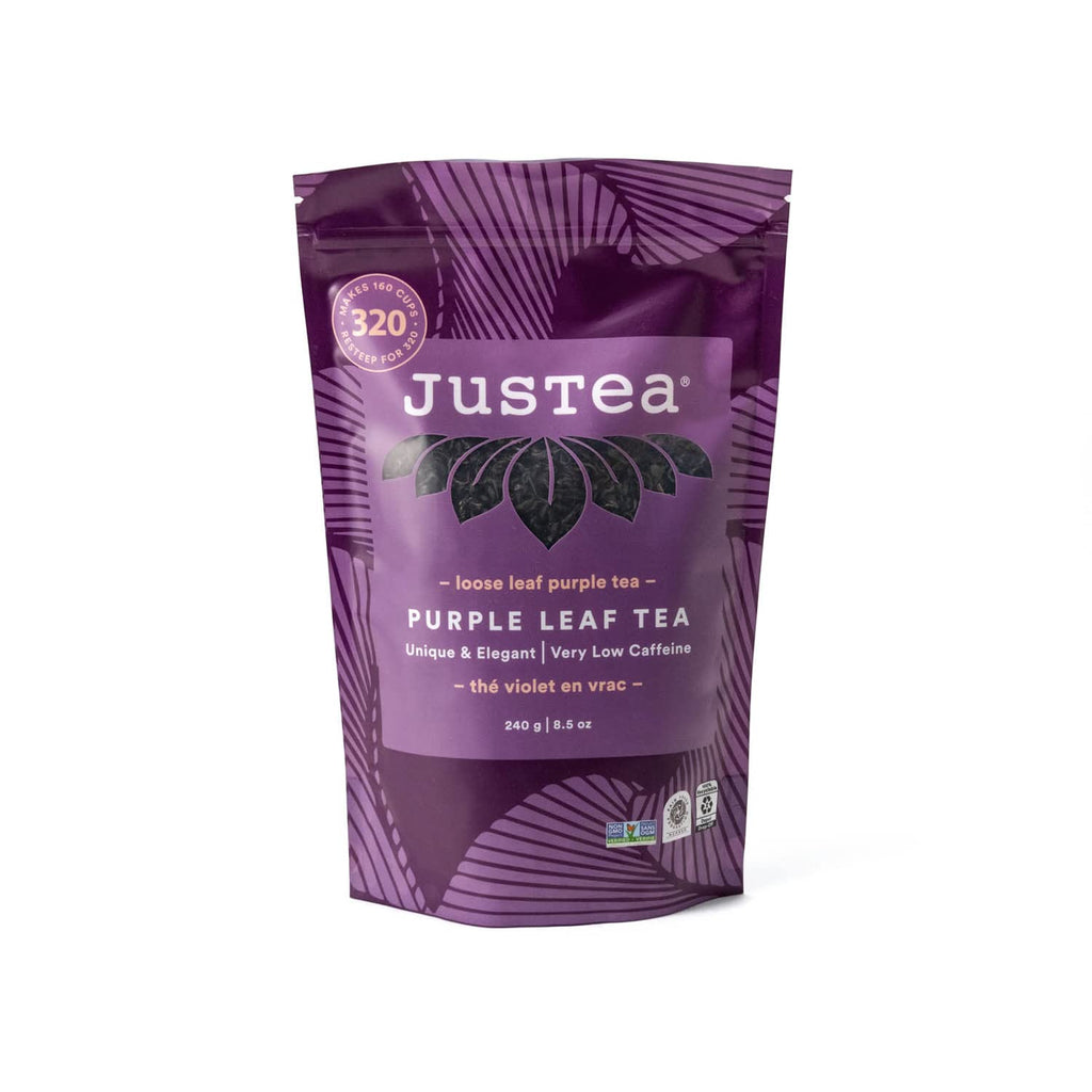 JusTea purple leaf herbal tea
