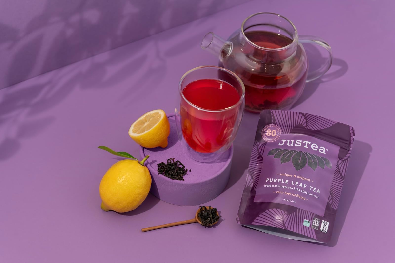 JusTea purple leaf tea benefits