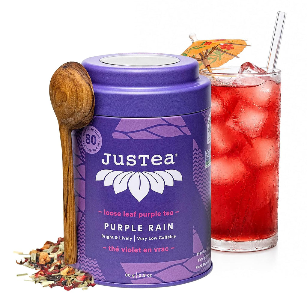 JusTea purple rain herbal tea