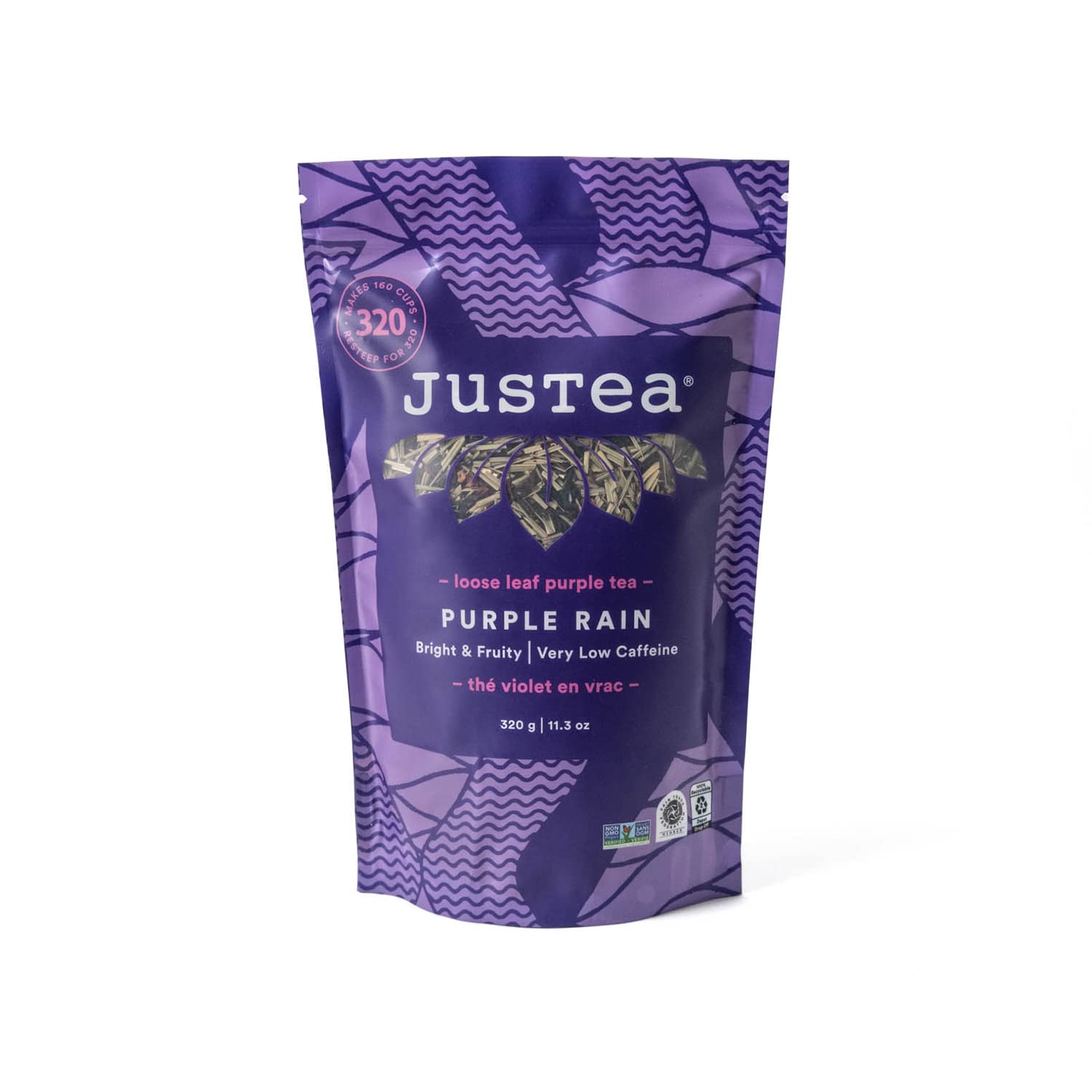 JusTea purple rain herbal tea