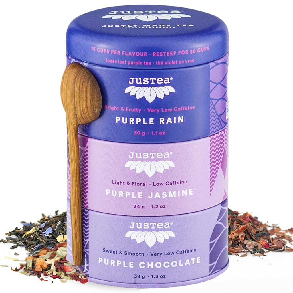 JUSTEA purple tea trio jasmine