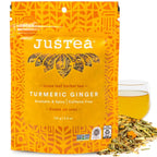 JusTea turmeric ginger herbal tea blend