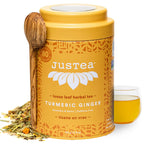 JusTea turmeric ginger herbal tea