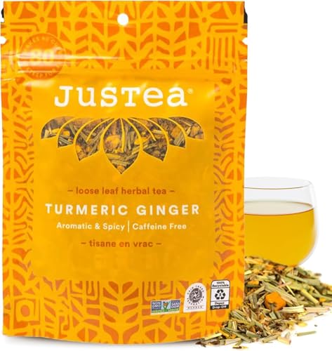 JusTea turmeric ginger herbal tea