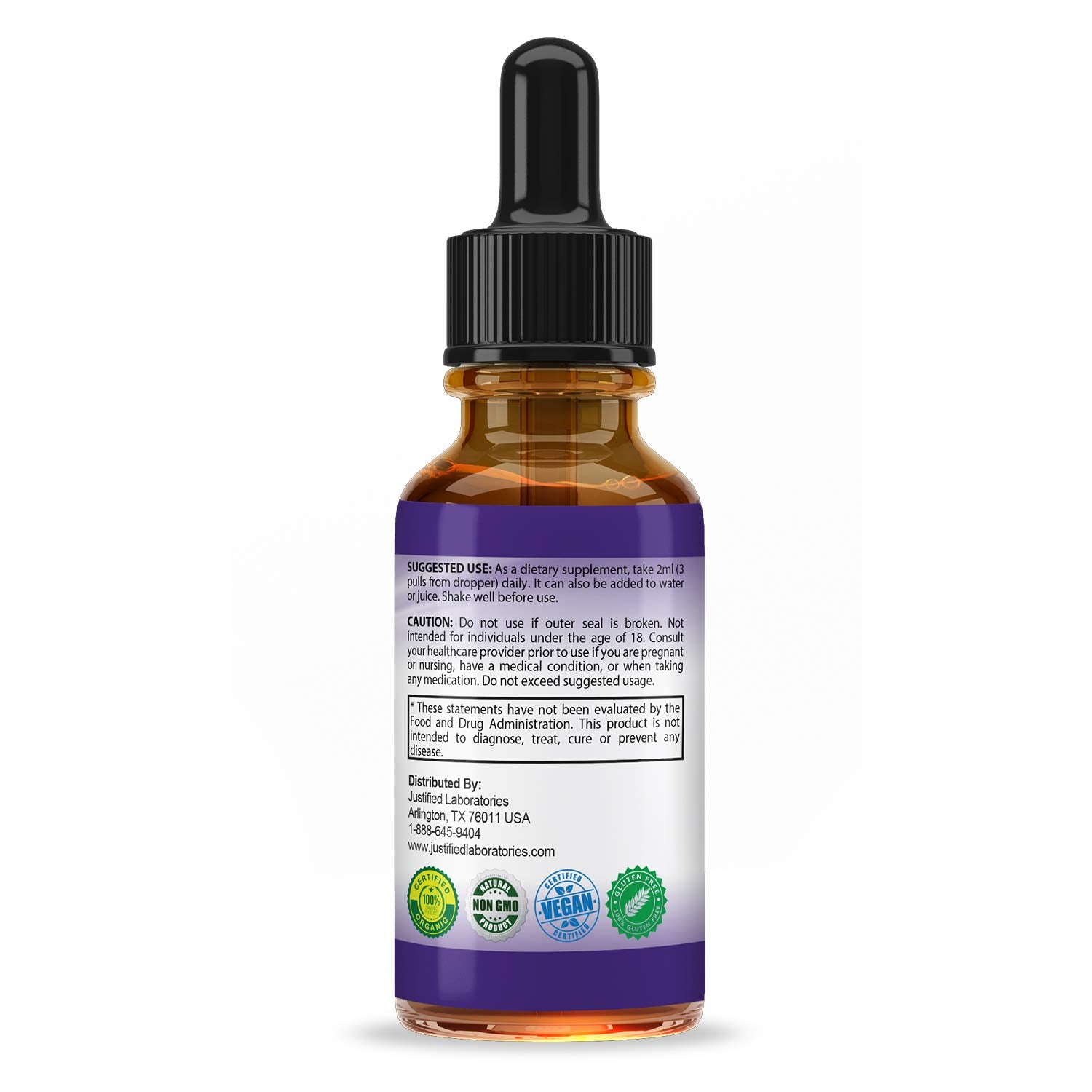 Justified Laboratories elderberry for adults