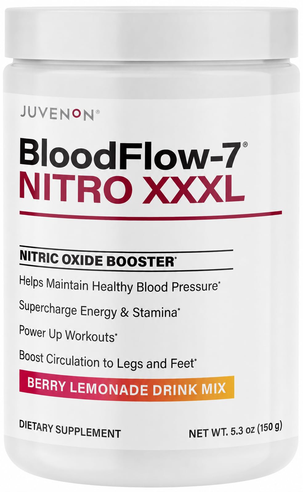 Juvenon BloodFlow-7 pre-workout drink mix