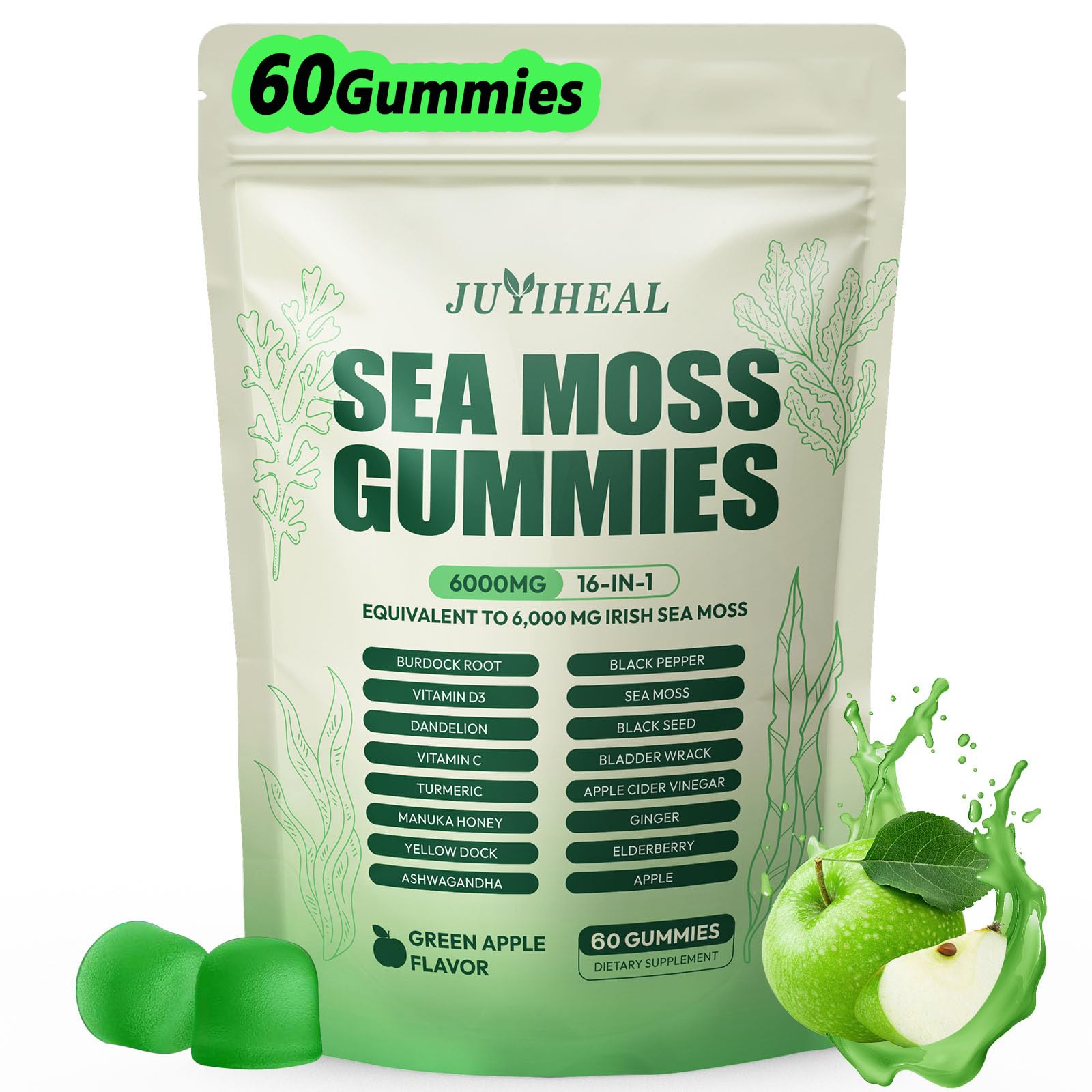 JUYIHEAL sea moss gummies for energy