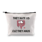JXGZSO funny colon cosmetic bag