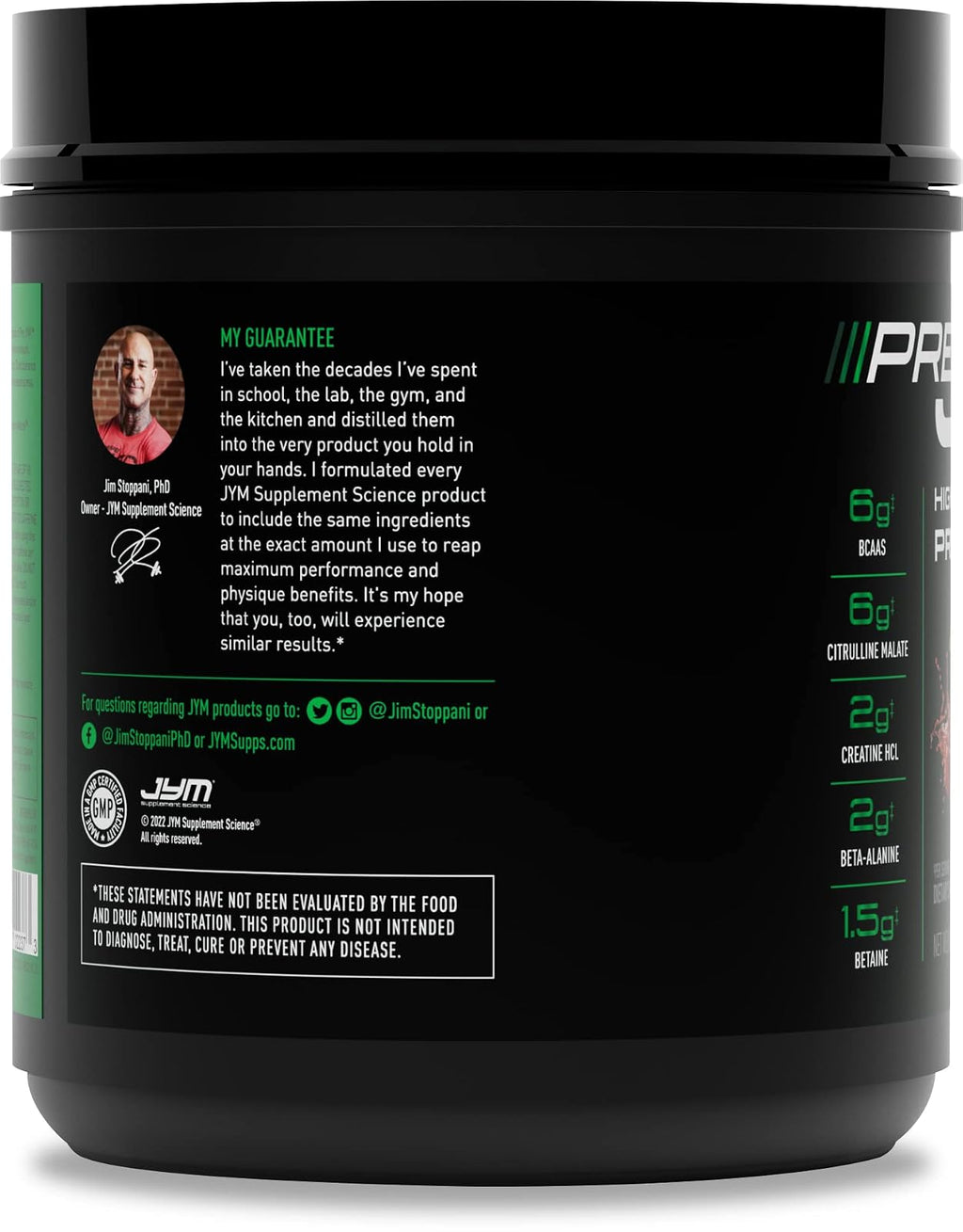 JYM pre-workout for intense workouts