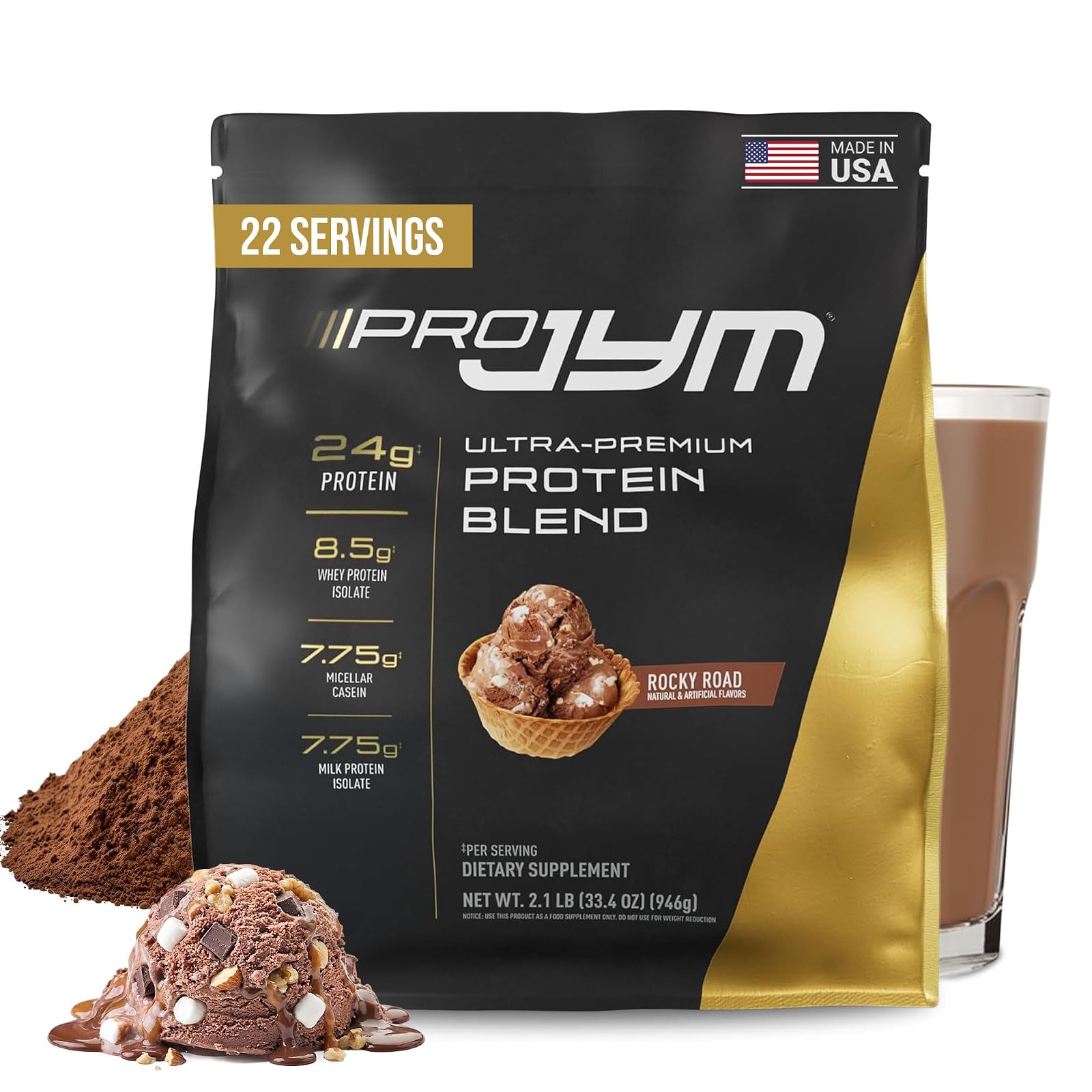 JYM Pro JYM Rocky Road whey protein
