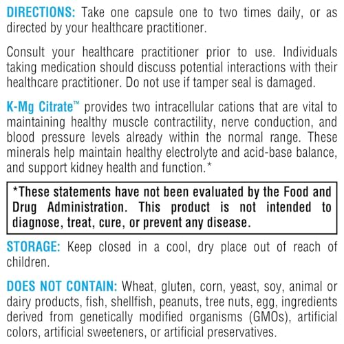 K-Mg Citrate capsules for relaxation