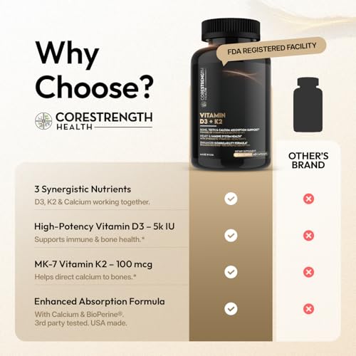 K2 D3 capsules for overall wellness