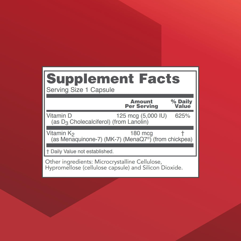 K2 MK-7 and D3 for bone health