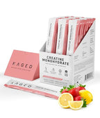 Kaged creatine monohydrate powder stick packs