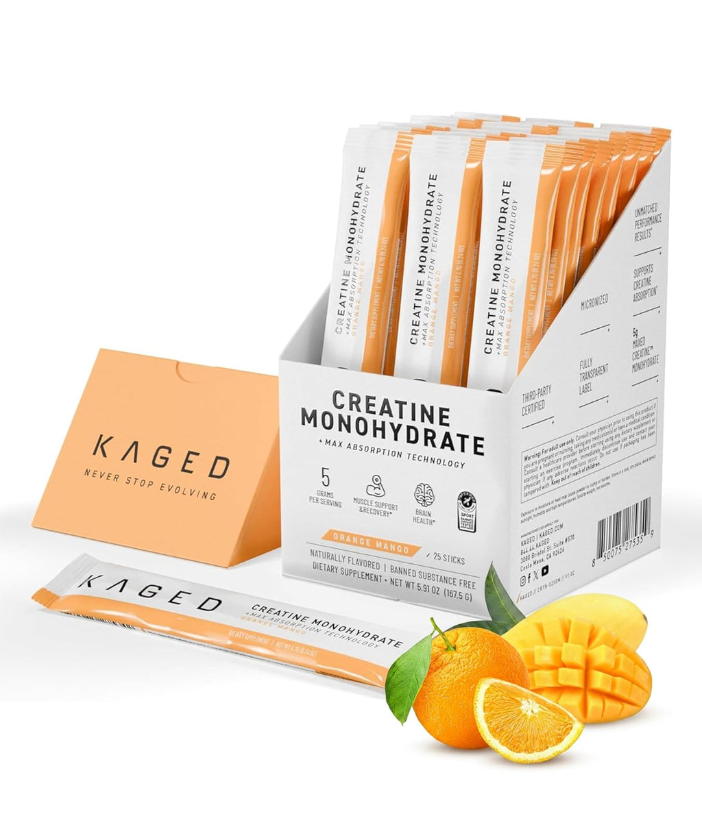 Kaged creatine monohydrate stick packs
