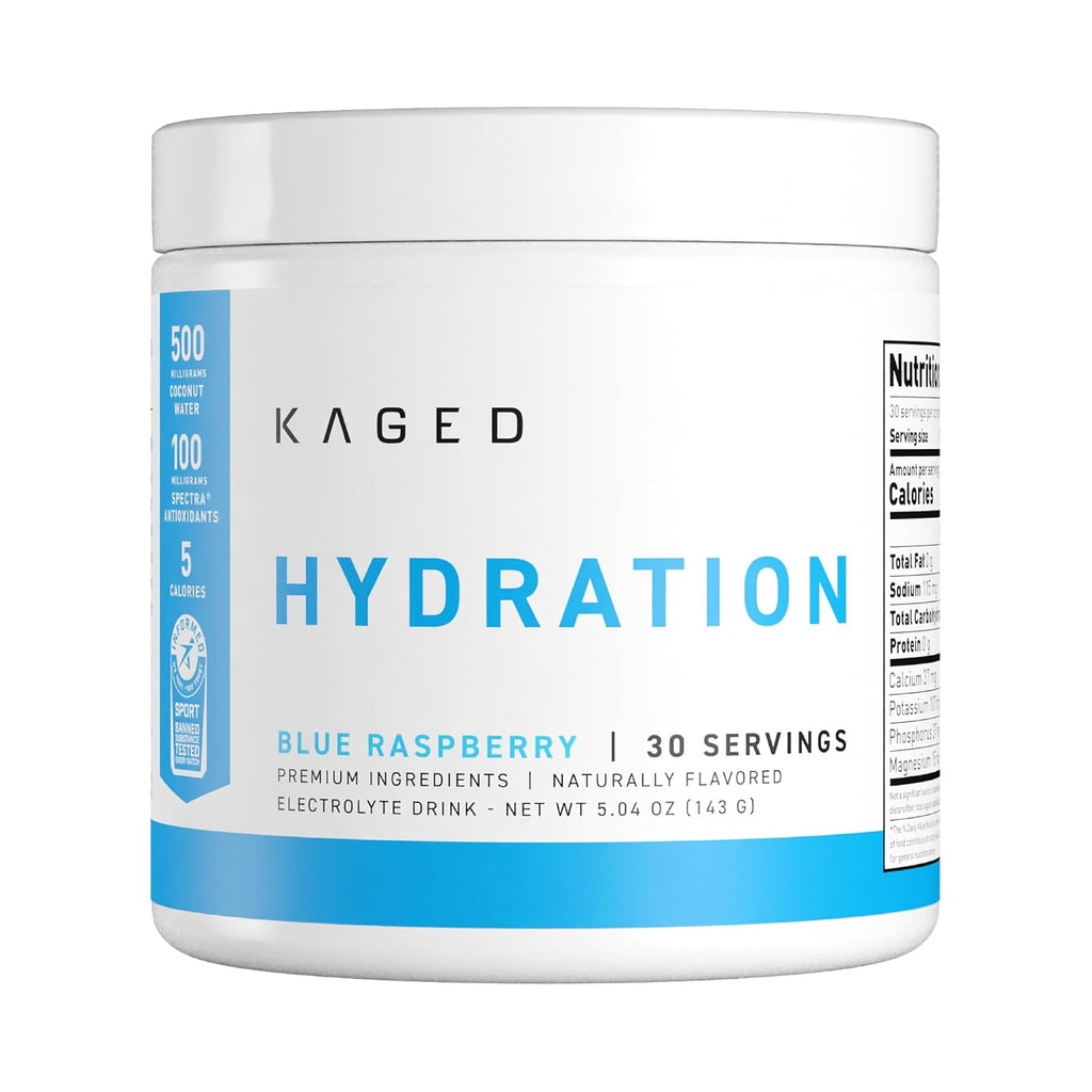 Kaged electrolyte powder for hydration