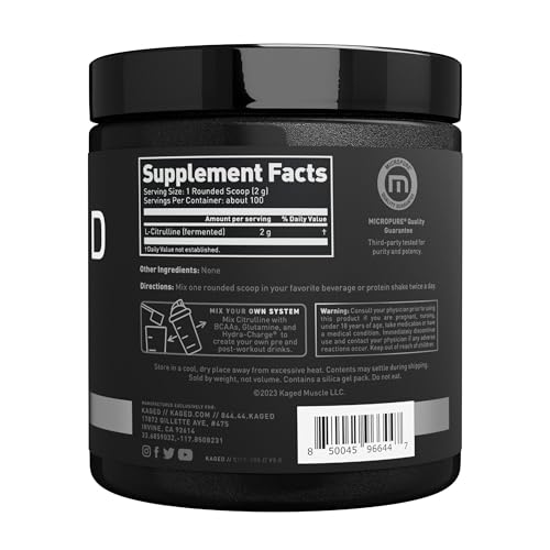 Kaged L-Citrulline for muscle recovery