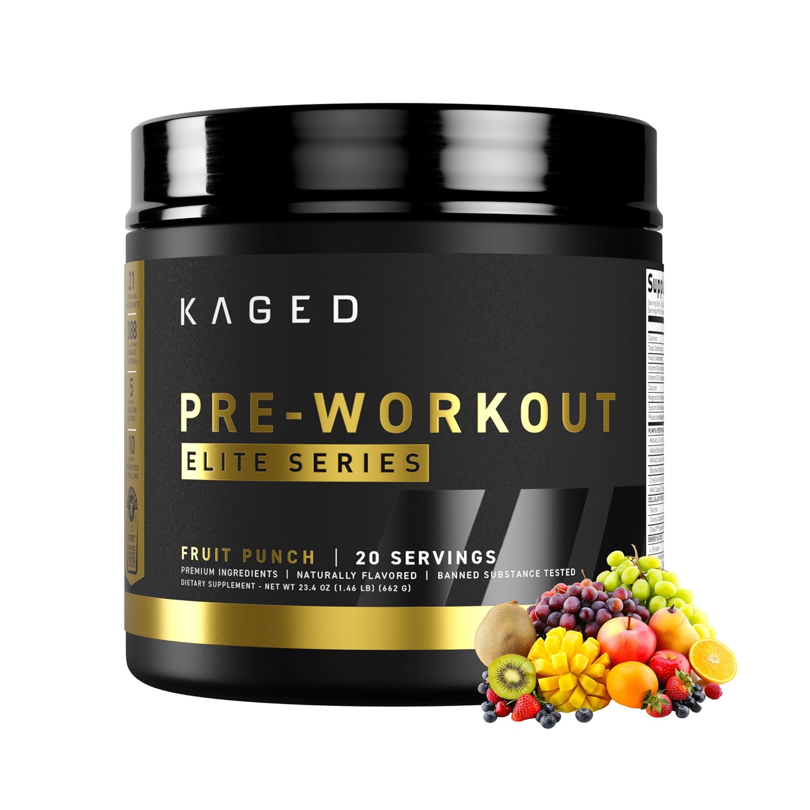 Kaged pre-workout fruit punch flavour
