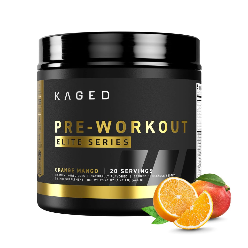 Kaged pre-workout orange mango flavour